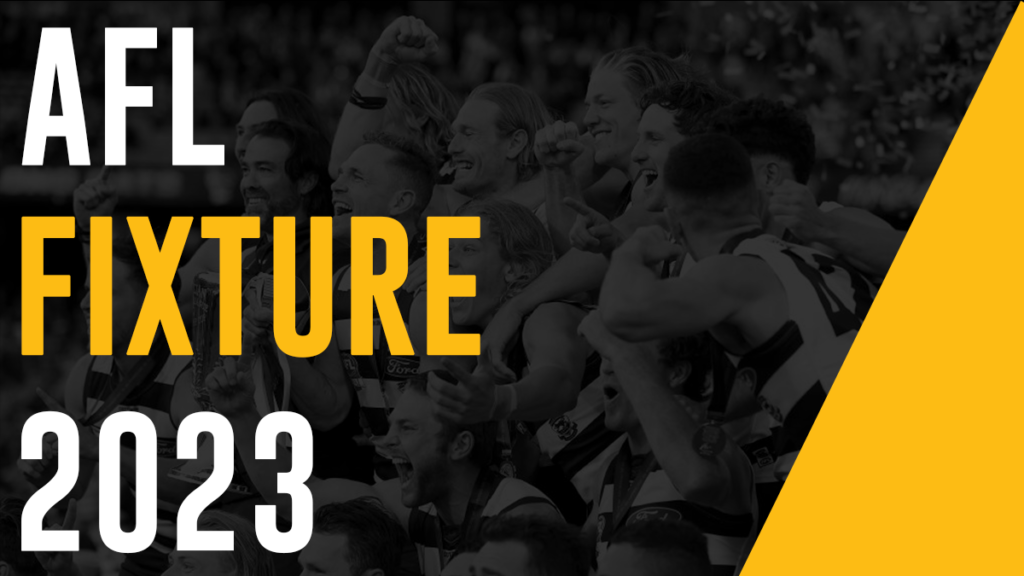 AFL Fixture 2023 | All AFL Draw Games This Season - KRUZEY