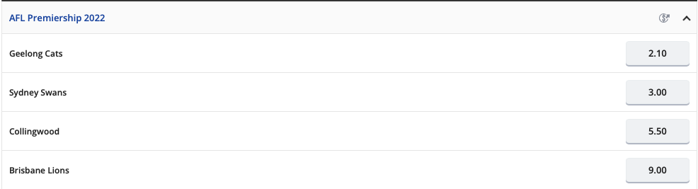 2022 AFL Premiership Odds and Who Can Win the Grand Final - KRUZEY